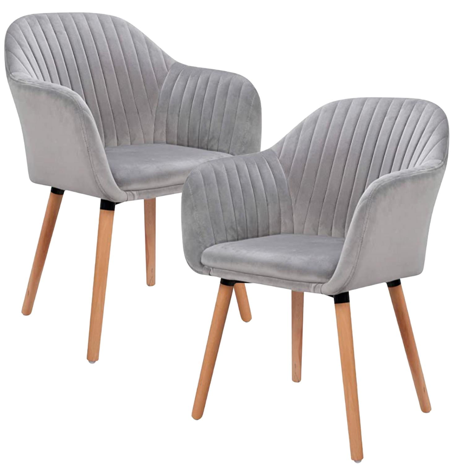 Pack 2 Butacas Sitiales Almer Velvet Gris | Sala, Dormitorio u Oficina ...