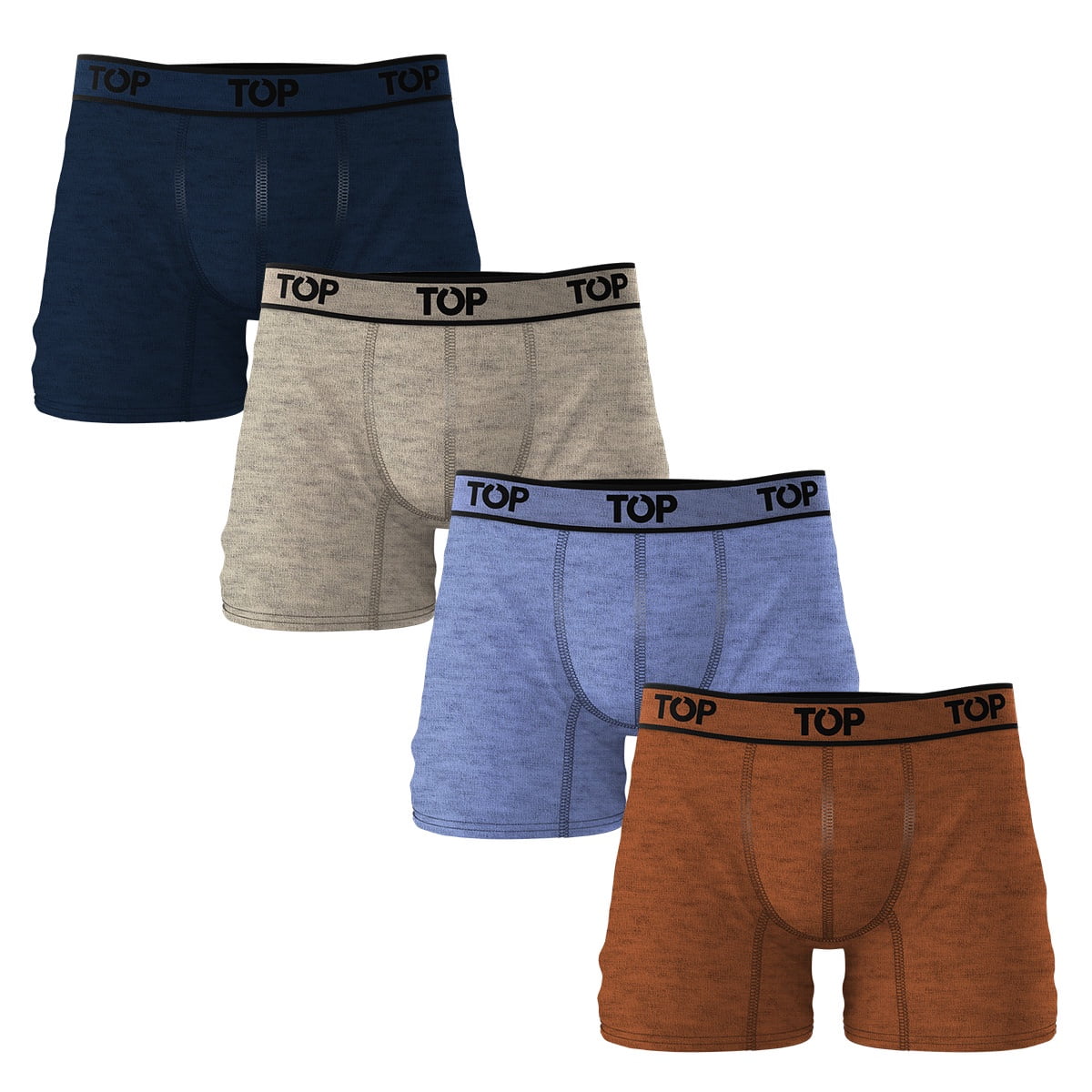 Bóxer Medio Algodón Pack 4 C2 | Lider