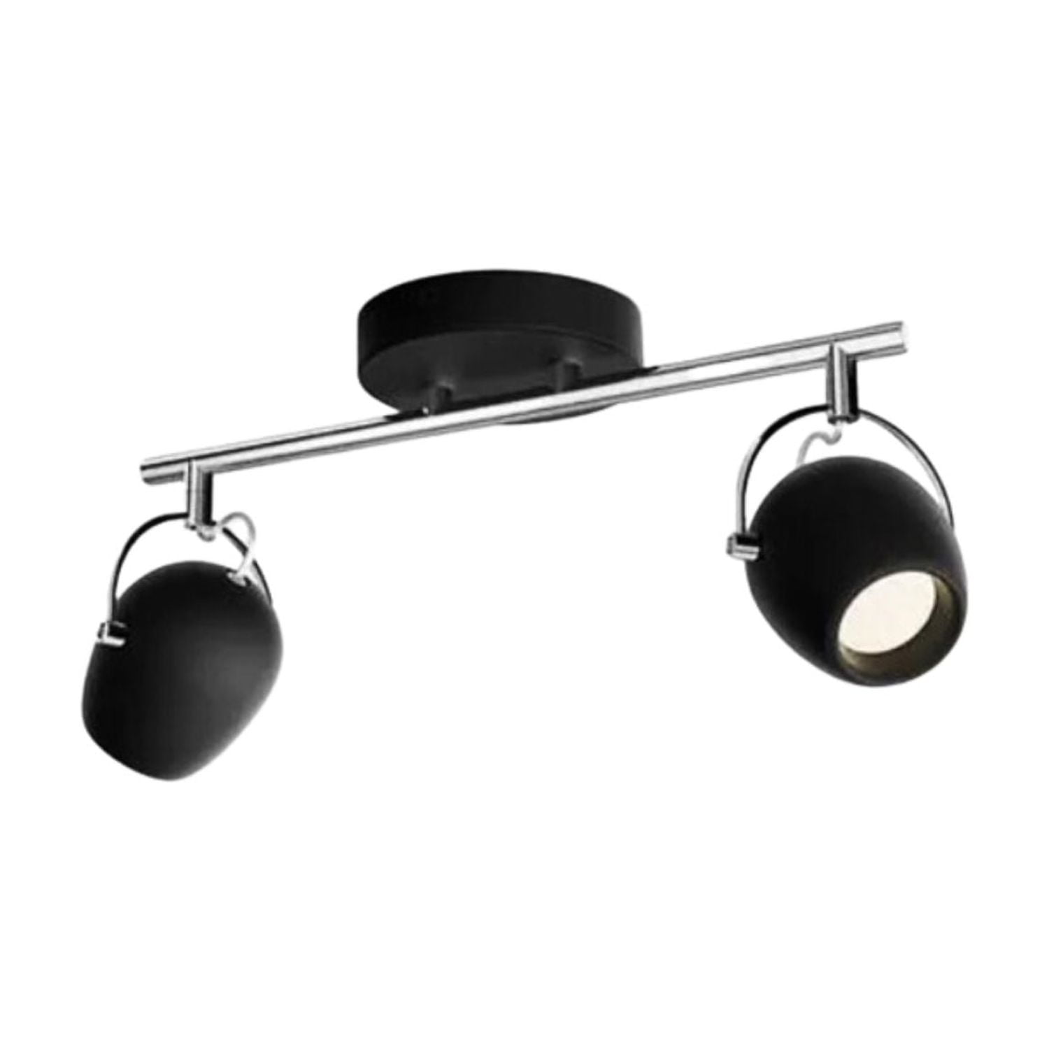Foco Led Doble Spot Light Negro | Lider