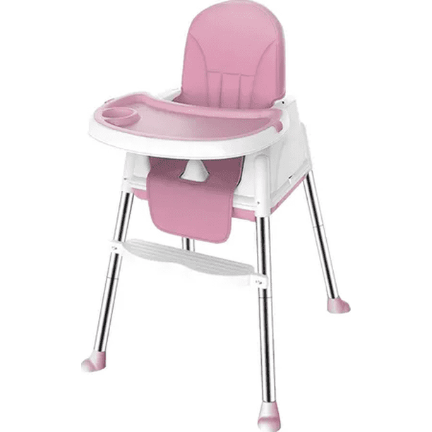 Silla comer Eshopangie 2 en 1 plegable color rosado | Lider