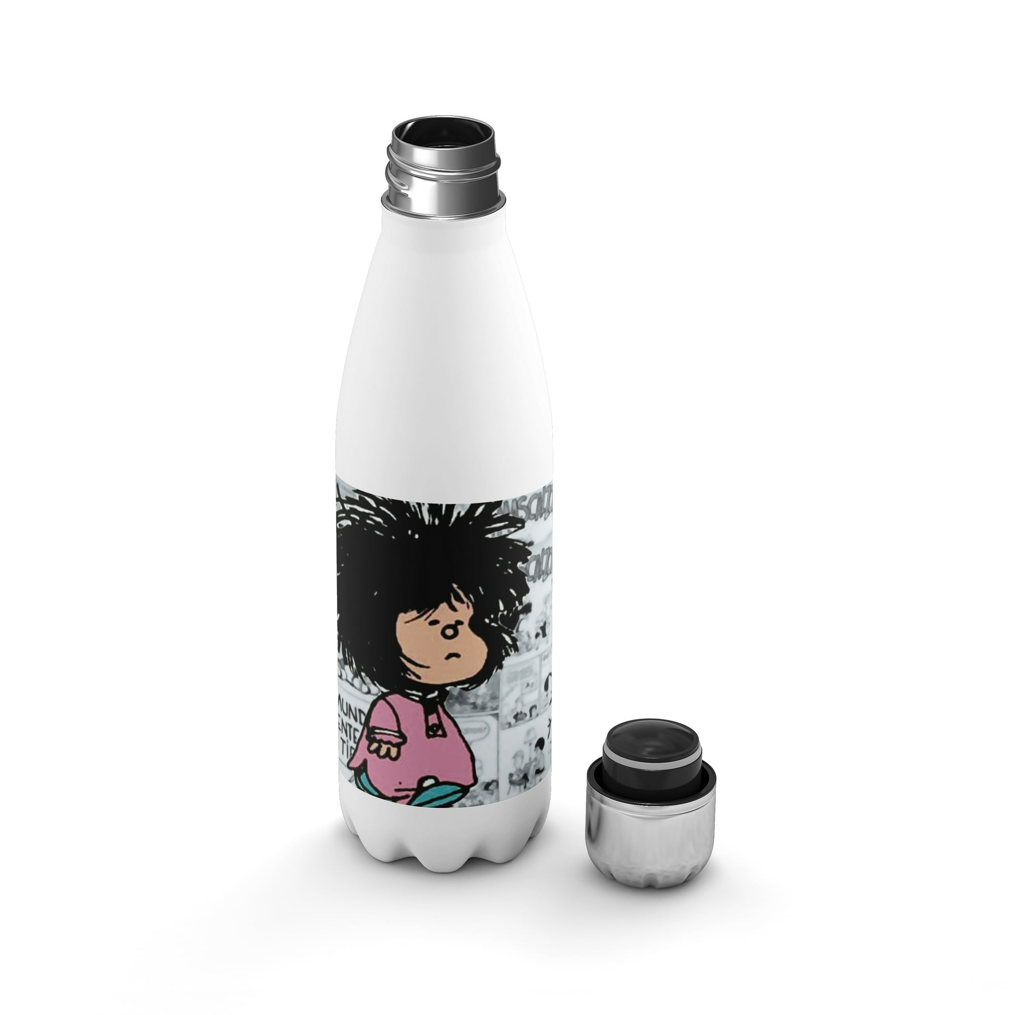 Botella Agua Termica Mafalda De Acero Inoxidable | Lider