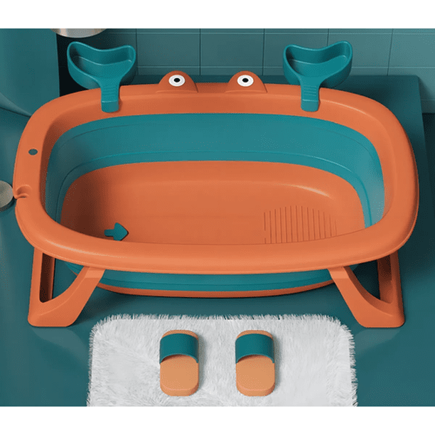Tina cangrejo plegable con malla reforzada, color naranja | Lider