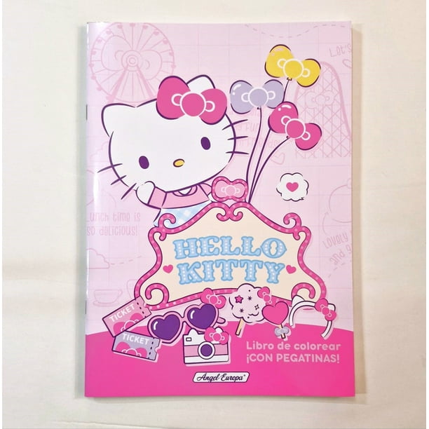 Hello Kitty Libro Para Colorear Rosa | Lider