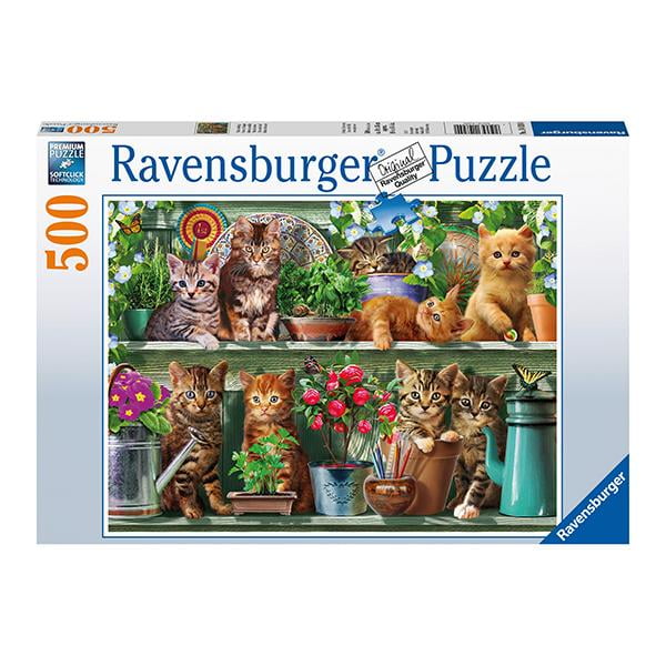 Puzzle Gatos en la estantería - 500 piezas | Lider