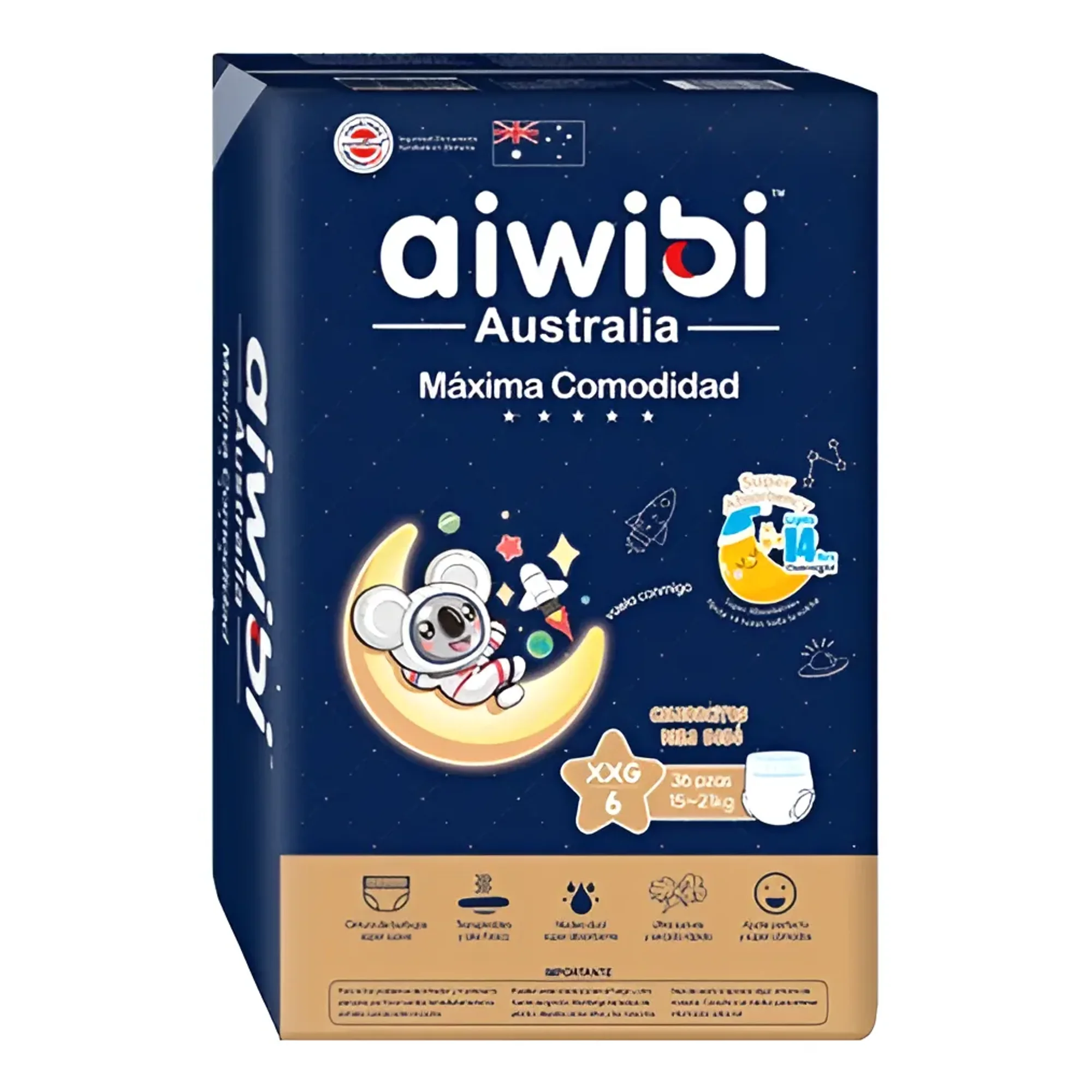 Pañales premium aiwibi pants 6 XXG 36 U | Lider