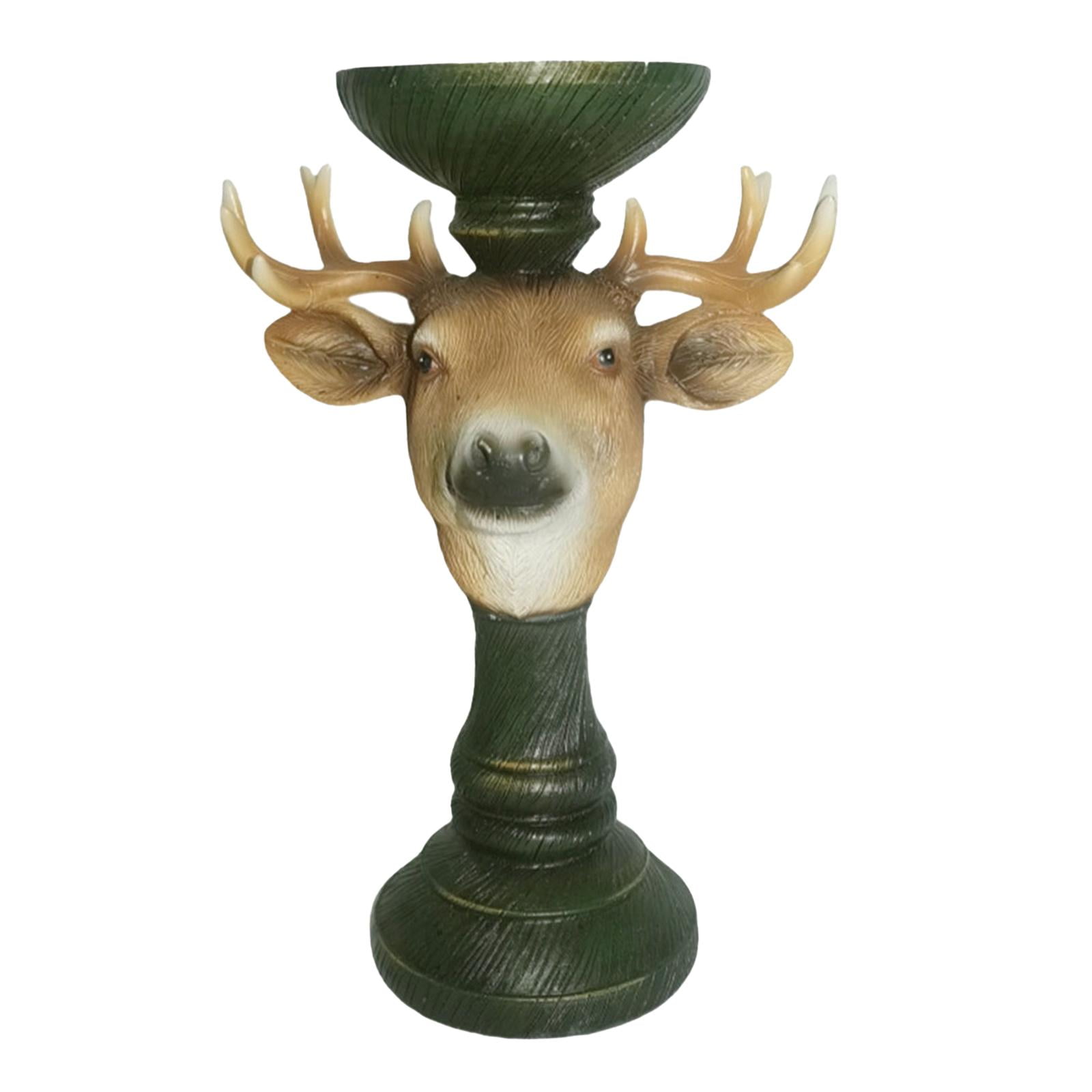 Candelabro De Ciervo, Alce, Estatua De Resina, Candelabro De Reno ...