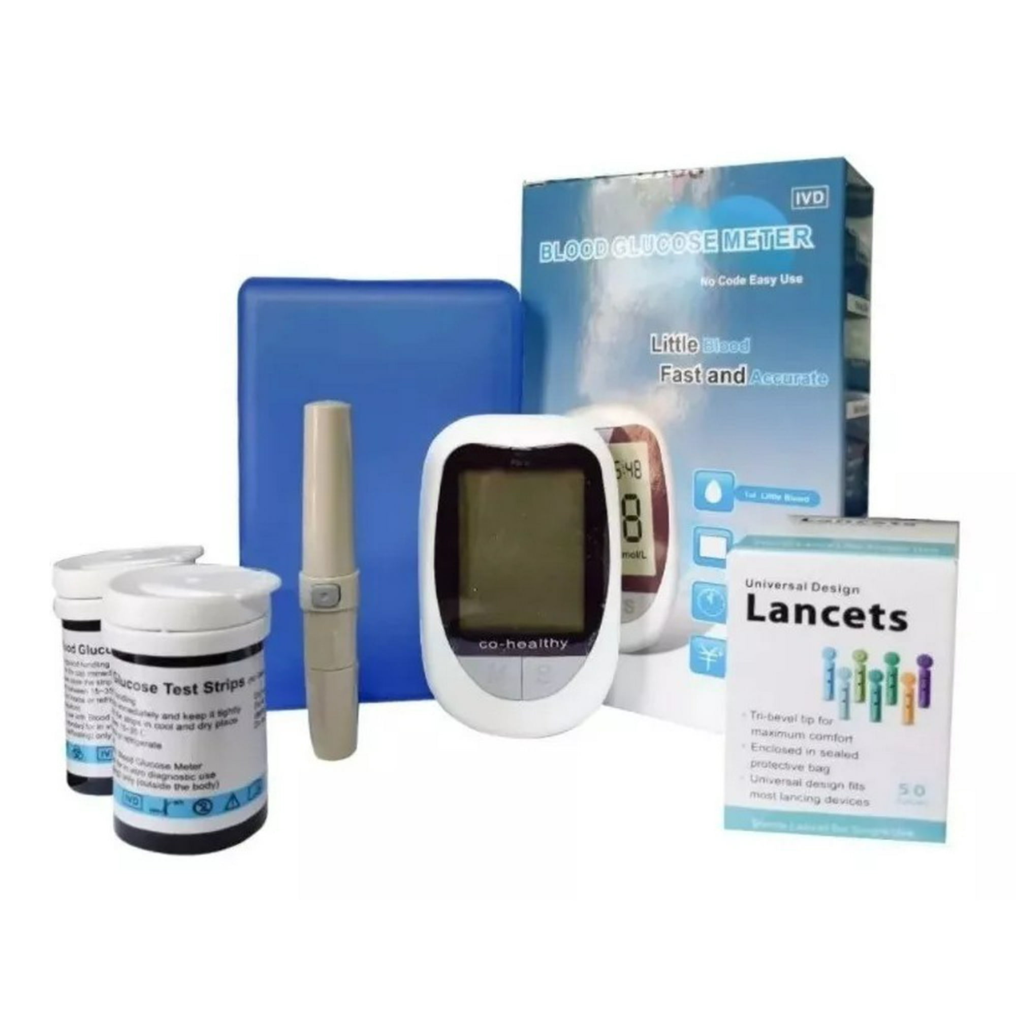 Kit Glucosa Glucómetro Medidor De Sangre | Lider