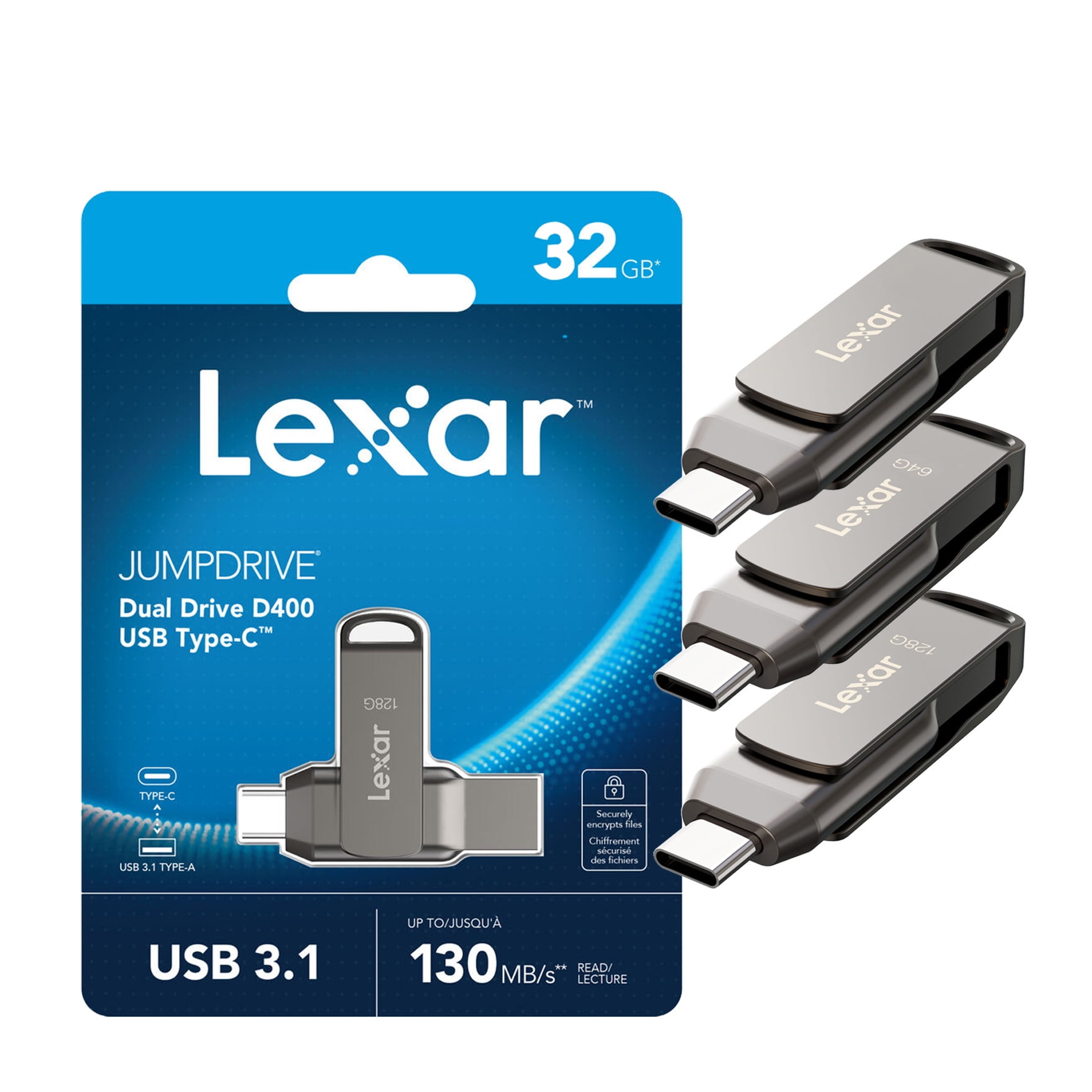 Pendrive otg jumpdrive lexar 32gb d400 usb tipo c | Lider