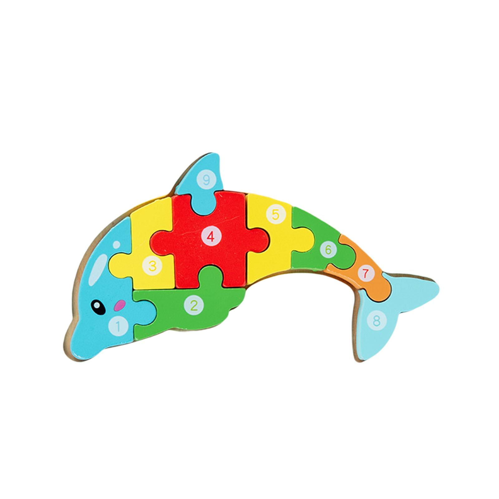 Rompecabezas De Animales Para Niños, Juguete De Madera Para Niños O ...