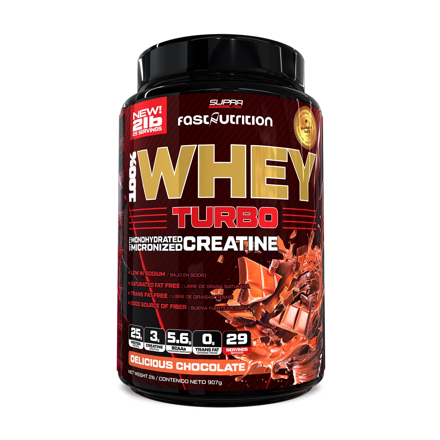 Proteína Whey Turbo 2 Lbs sabor Delicious Chocolate | Lider