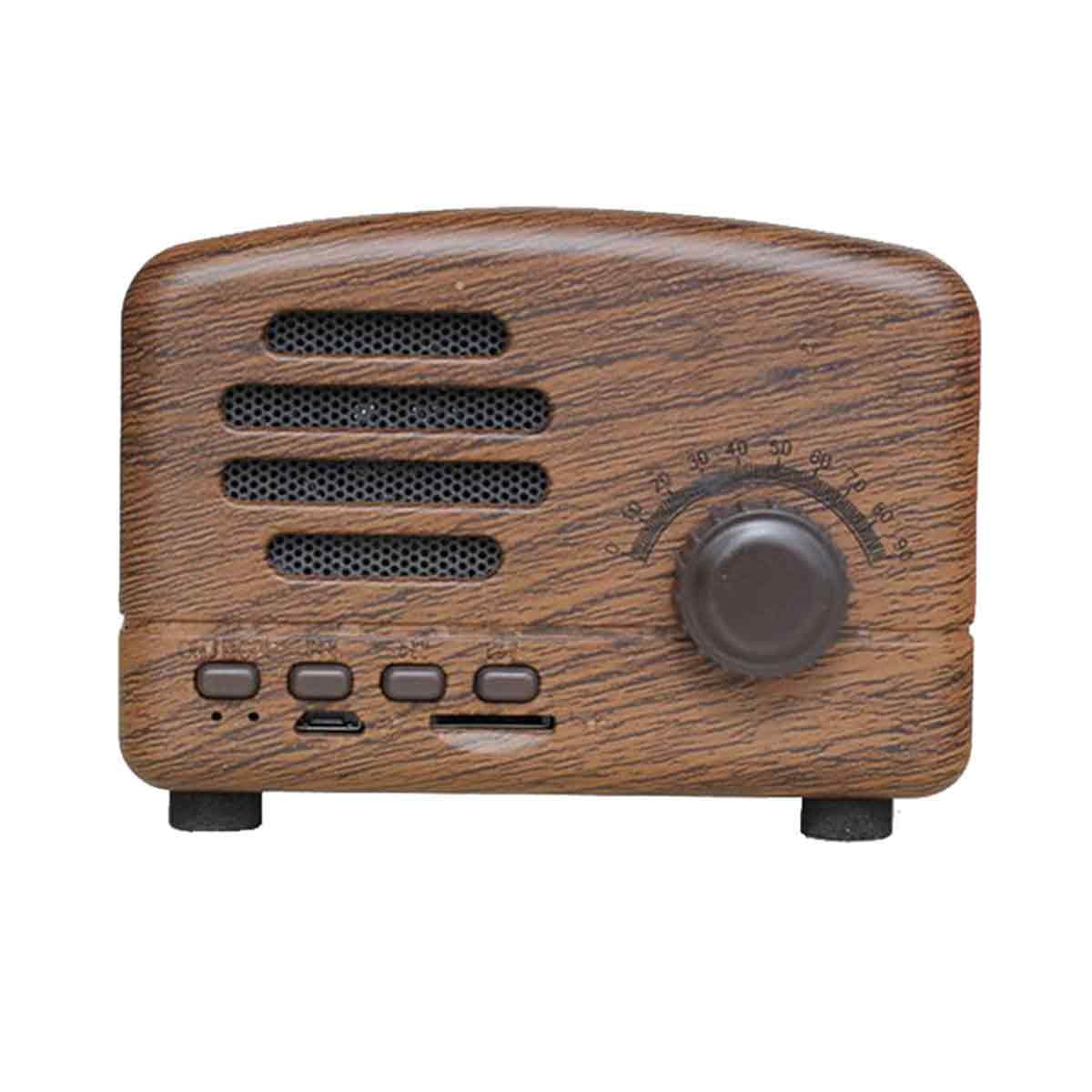 Mini radio vintage portátil retro con receptor de tarjeta AM/FM ...