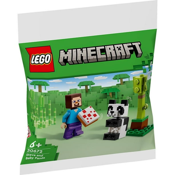 Lego Minecraft Steve y Panda Bebé | Lider