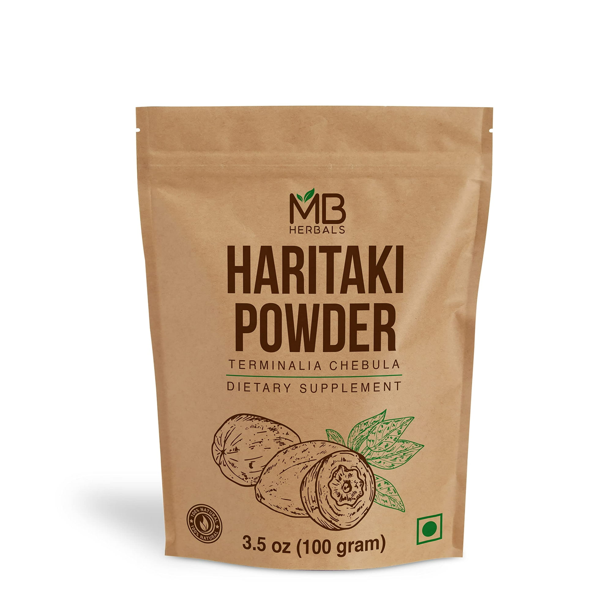 Haritaki Powder MB Herbals 100 g/100 ml Terminalia chebula | Lider