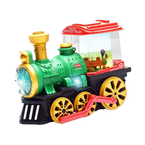 Juego De Tren Eléctrico Con Humo, Juego De Tren Musical Para Niños Y Niñas De 3 Años En Adelante ...