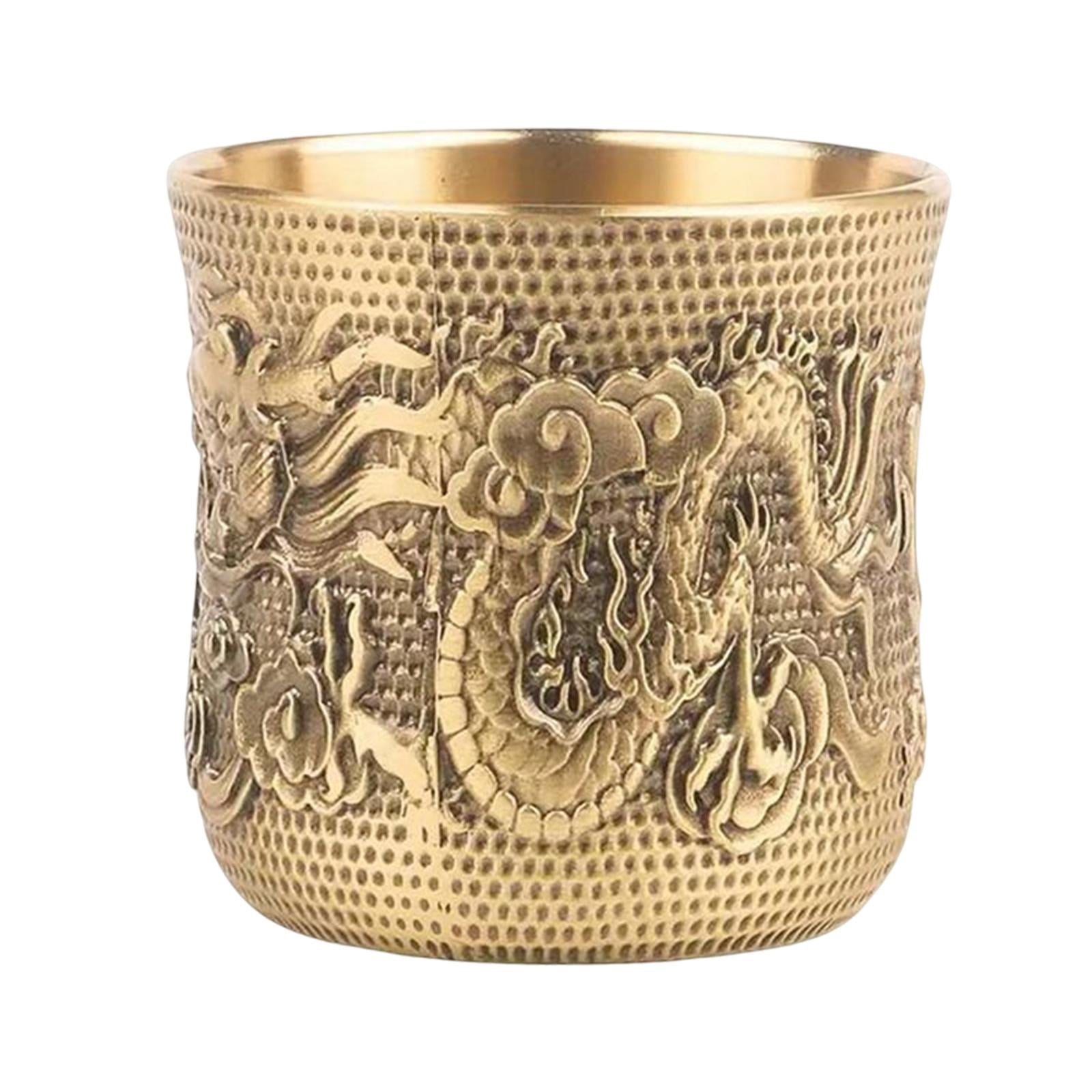 Copa De Latón Vintage, Vaso Para Beber, Regalos Grabados, Artesanía ...