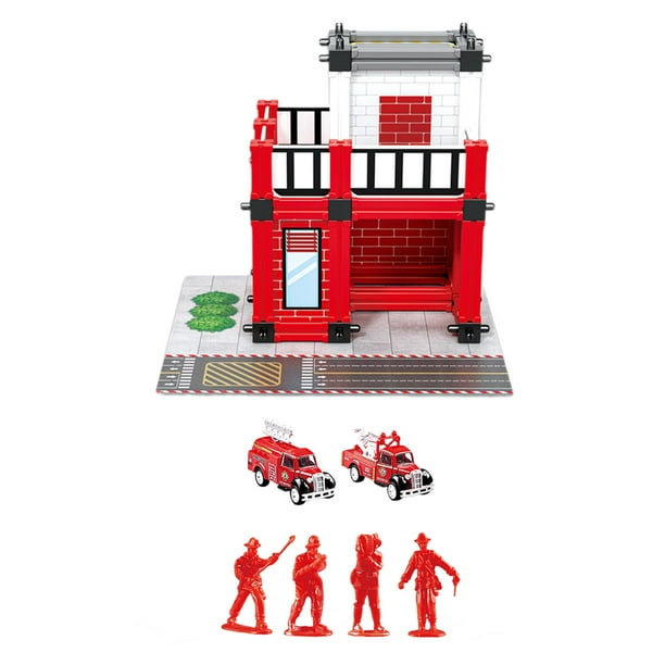 Kit De Construcción De Estación De Bomberos Para Armar Por Uno Mismo Para Diseñar Una Mesa De ...