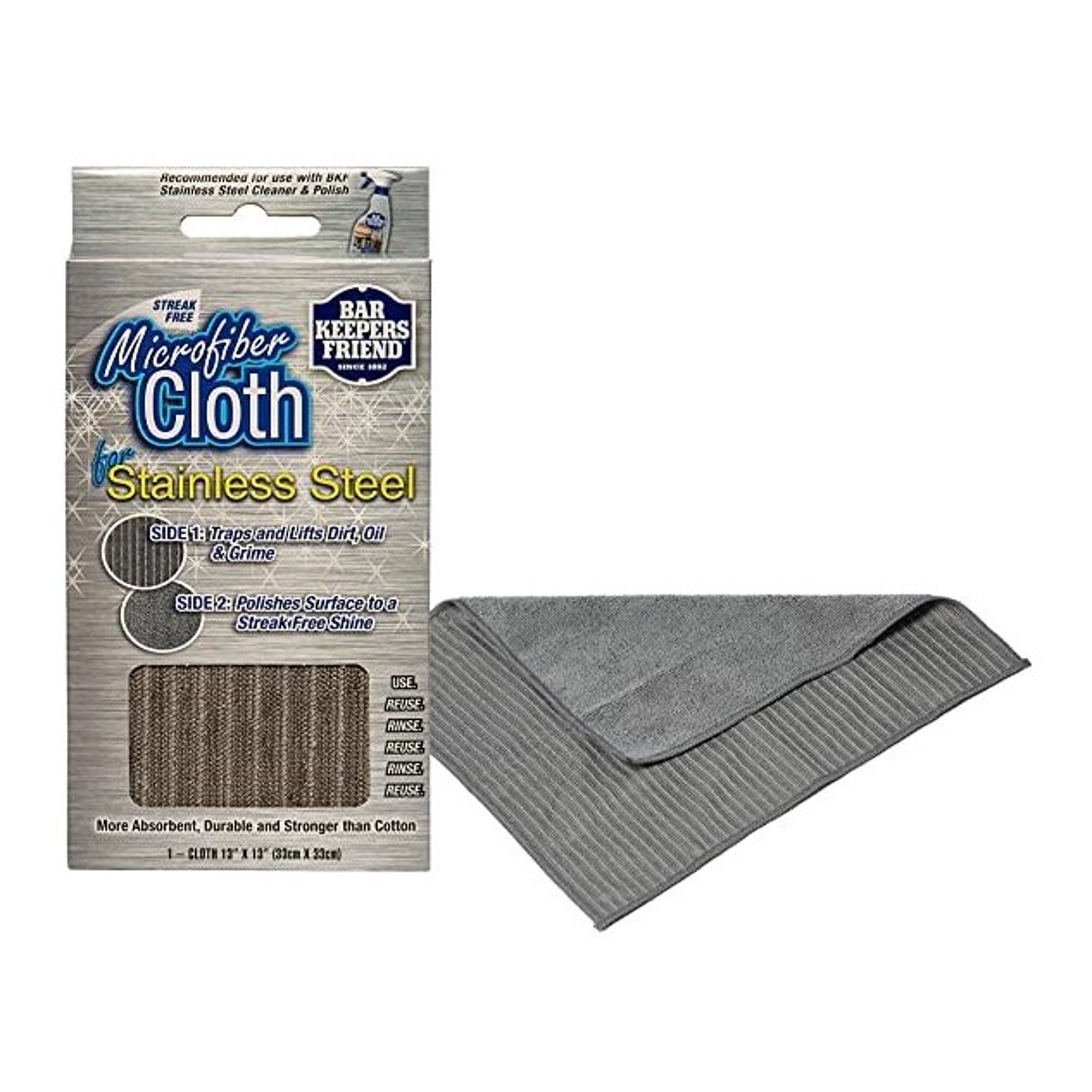 Paño Microfibra Acero Inoxidable Bar Keepers Friend | Lider