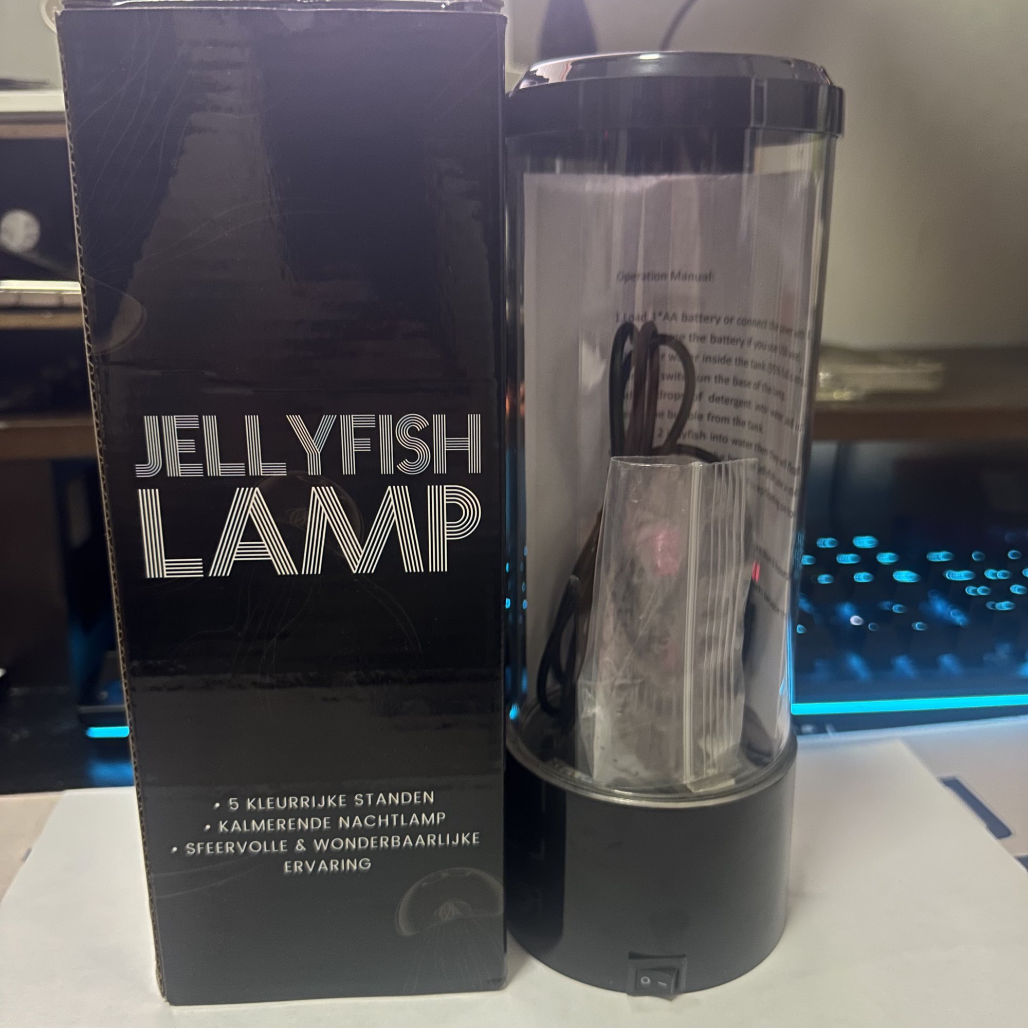 Jellyfish Lava Lamp 16 C Changing Mood Lamps Aquarium Artificial Tank ...