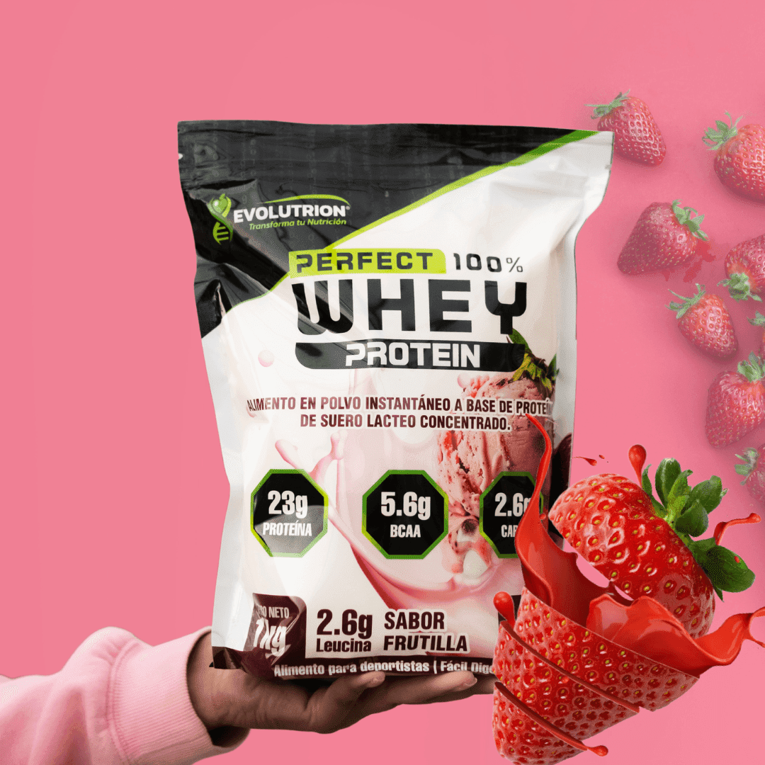 Perfect 100% Whey Protein 1 kilo sabor Frutilla | Lider