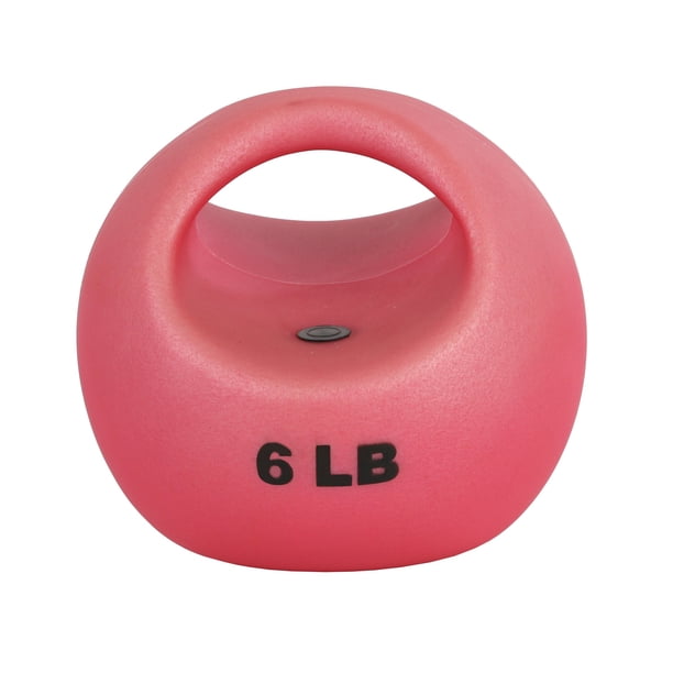 Medicine Ball CanDo 10-3292 de un mango, 2,7 kg, rojo, libre de látex ...