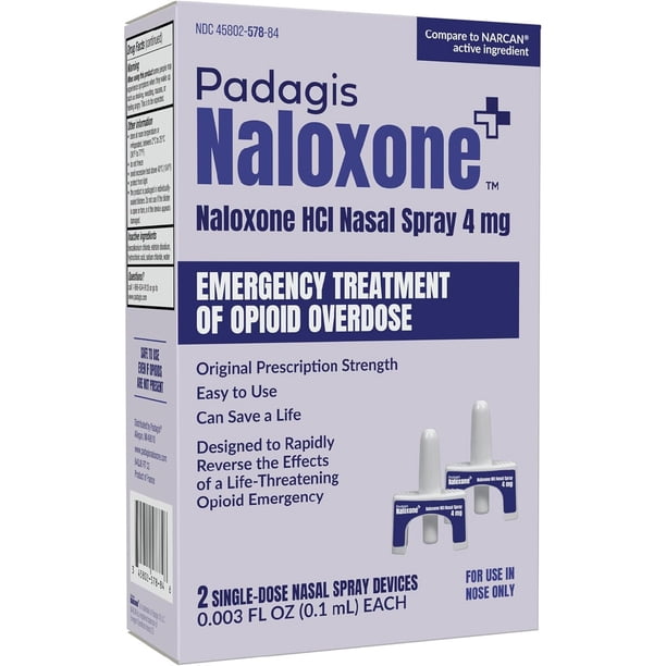 Spray Nasal Naloxona HCI 4mg Padagis Emergencia Opioides | Lider