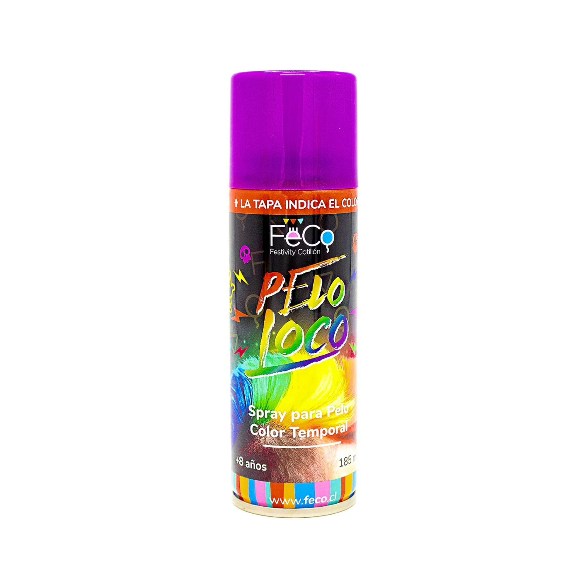 Pintura Temporal Pelo Spray 185ml Morado | Lider