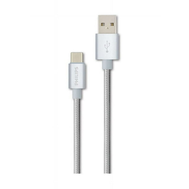 Cable Usb - C 1.2 Mts Trenzado Blanco | Lider