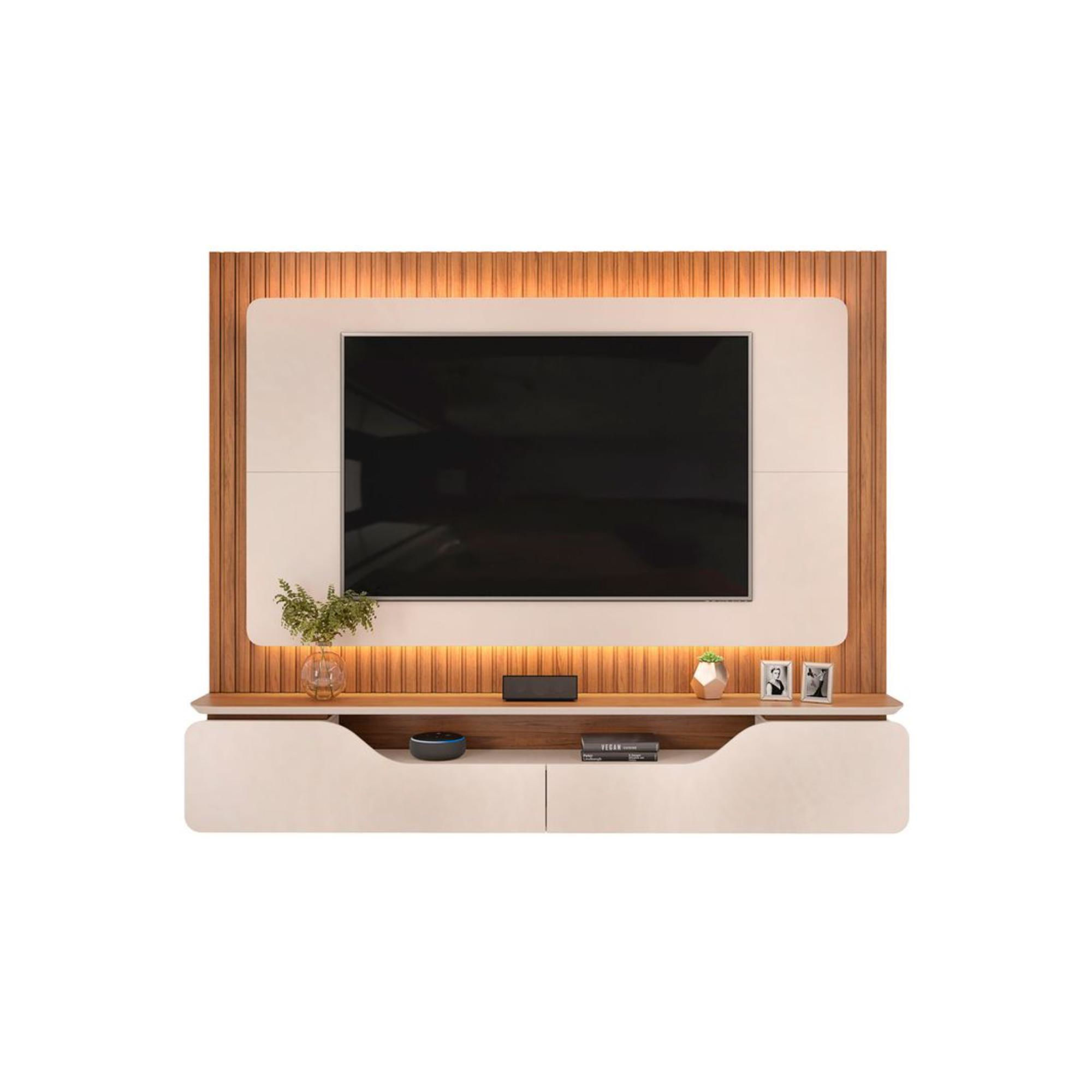 Panel TV Treviso 70 Pulgadas Blanco - Café | Lider