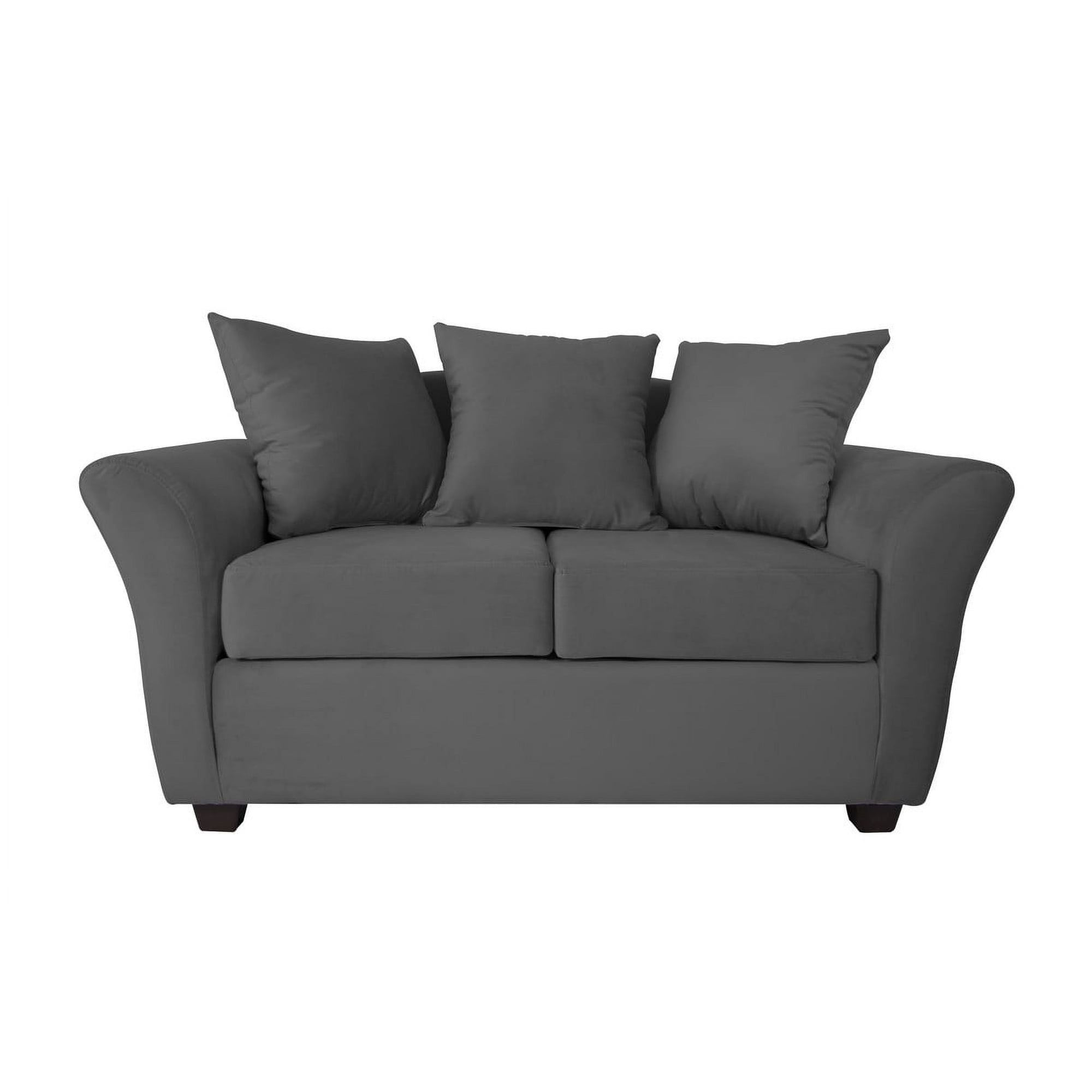 Sofa 2C Gaviota Felpa Gris | Lider