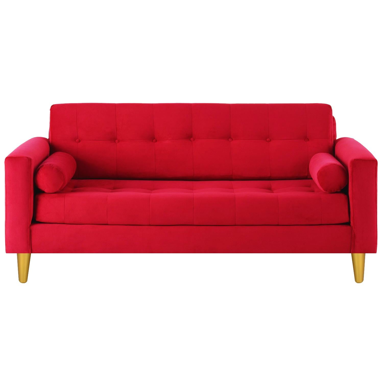 Sofa Retro 3C Felpa 01 Rojo | Lider