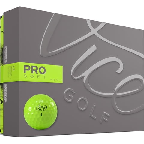 Vice - Pelotas De Golf Pro Soft Lime Para Velocidades De