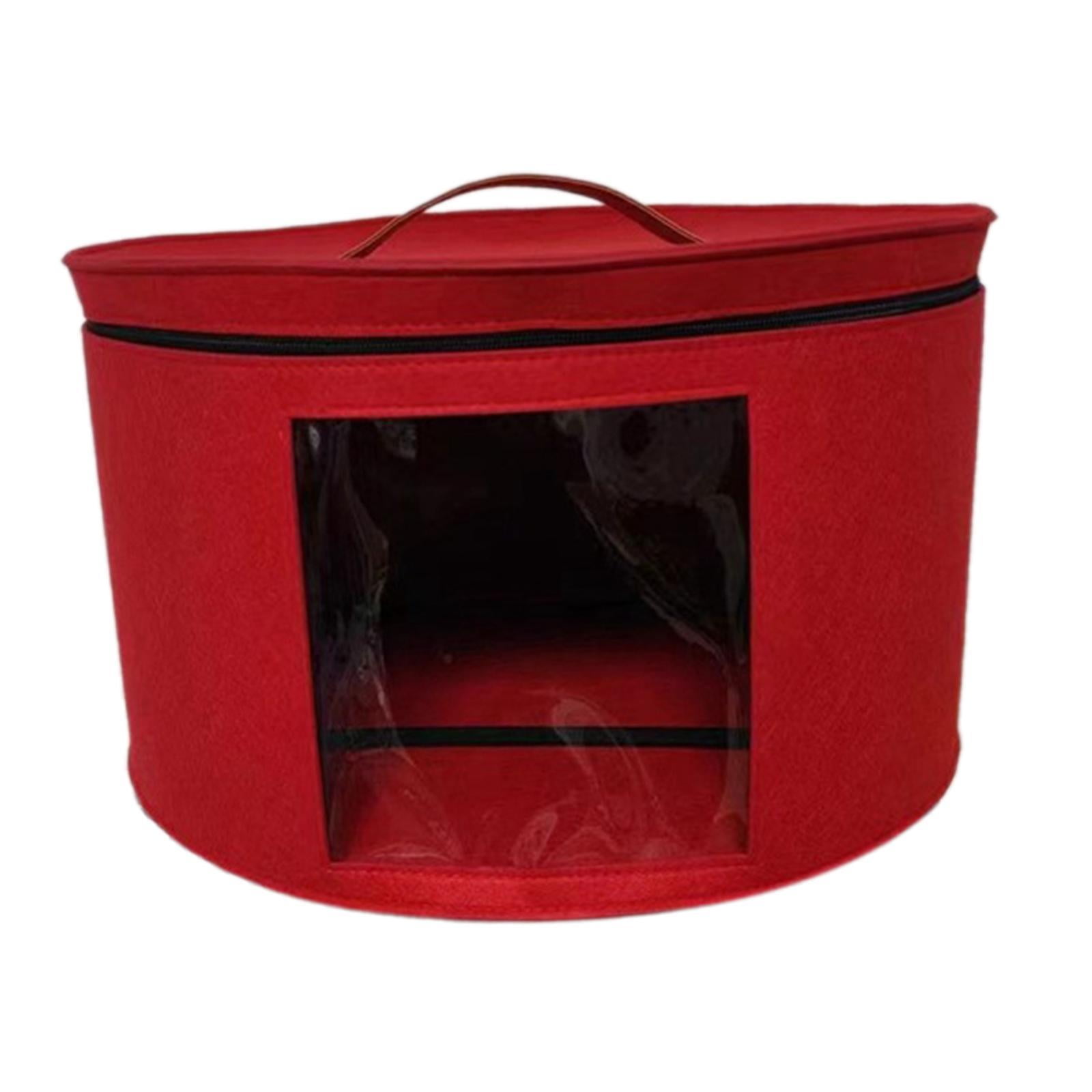 Caja Para Sombreros Caja Para Sombreros Redonda De Fieltro Apilable Para Gorras De Béisbol ...