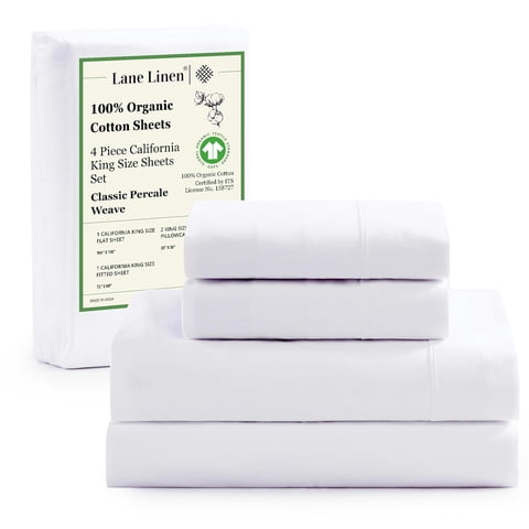 Lane Linen - Juego De Sábanas 100% Algodón Orgánico