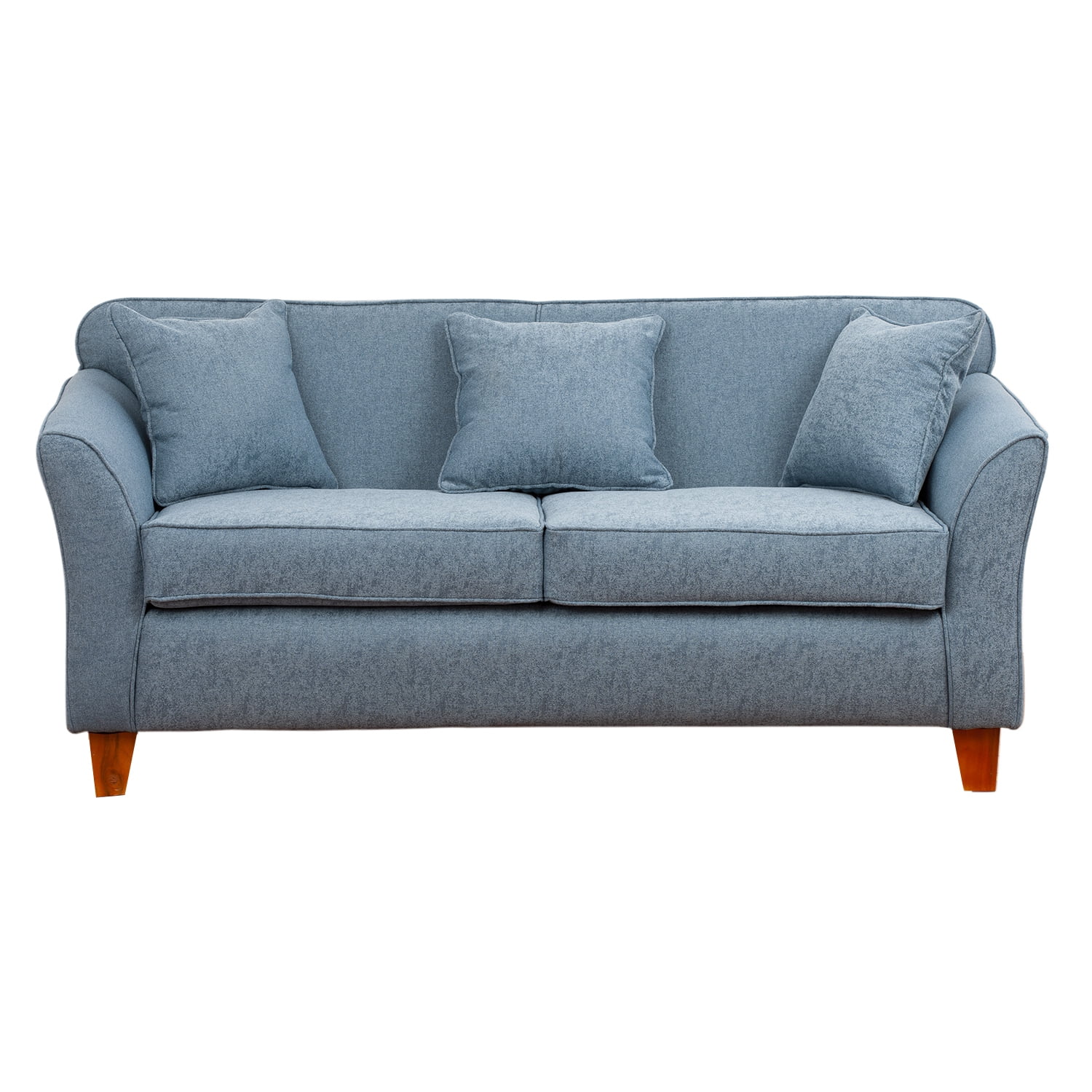 Sofá Lady 3 Cuerpos Lino Sidelli Azul Claro | Lider
