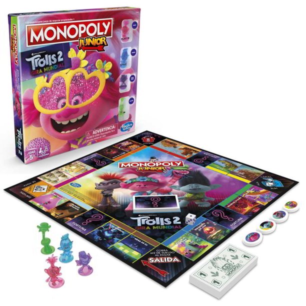 Juego de Mesa Monopoly Junior Trolls | Lider