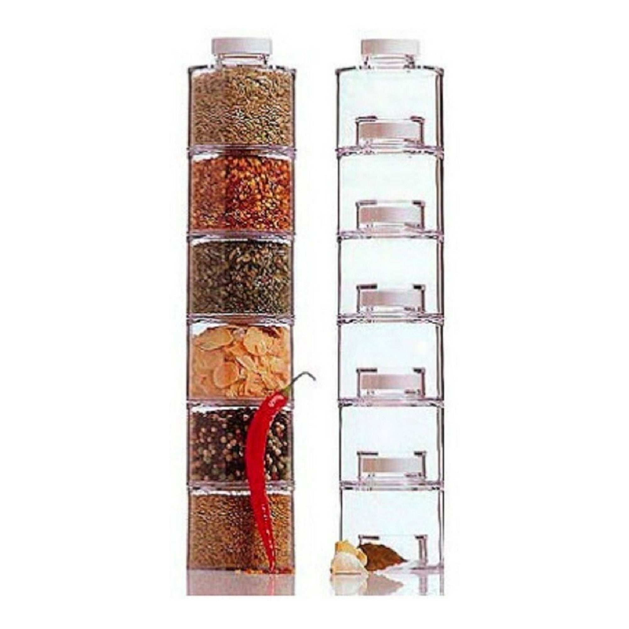 Especiero Modular Torre 6 Frascos Condimentos Cocina/ 228036 | Lider