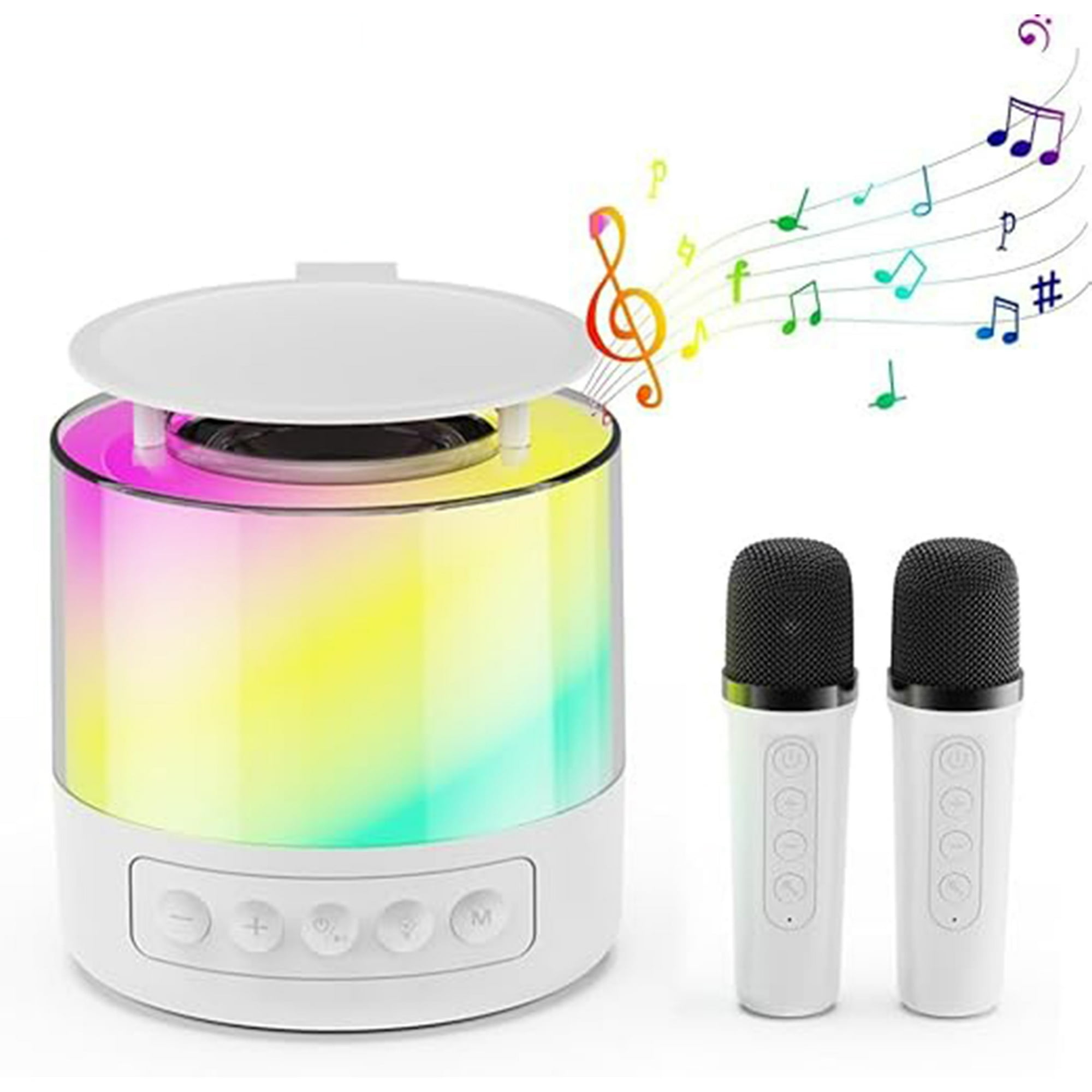 Máquina De Karaoke, Con 2 Micrófonos Inalámbricos Bluetooth 5.3, Efecto ...