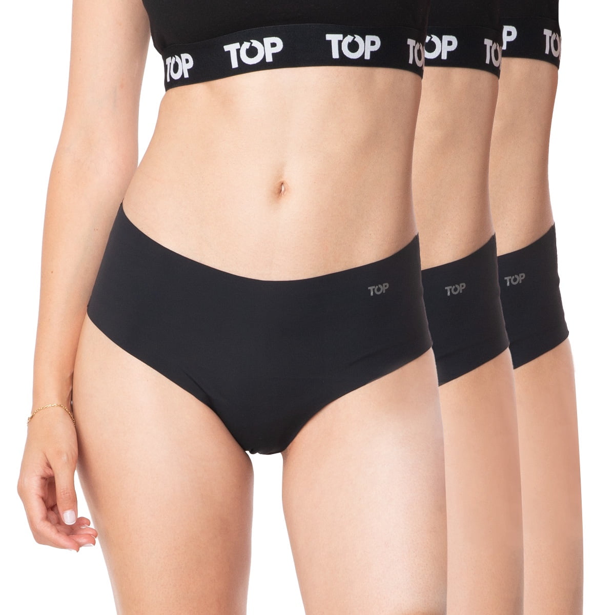 Calzón Pantaletas Microfibra Corte Laser Pack 3 C1 | Lider