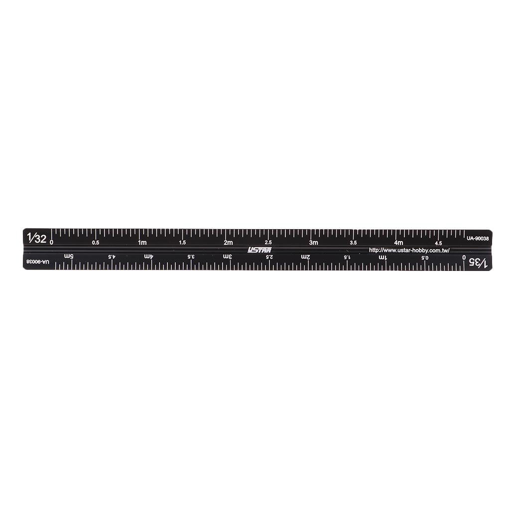 Regla De Escala Triangular Modelo UA-90038 De 17 Cm Para 1/12 1/24/1/32 ...