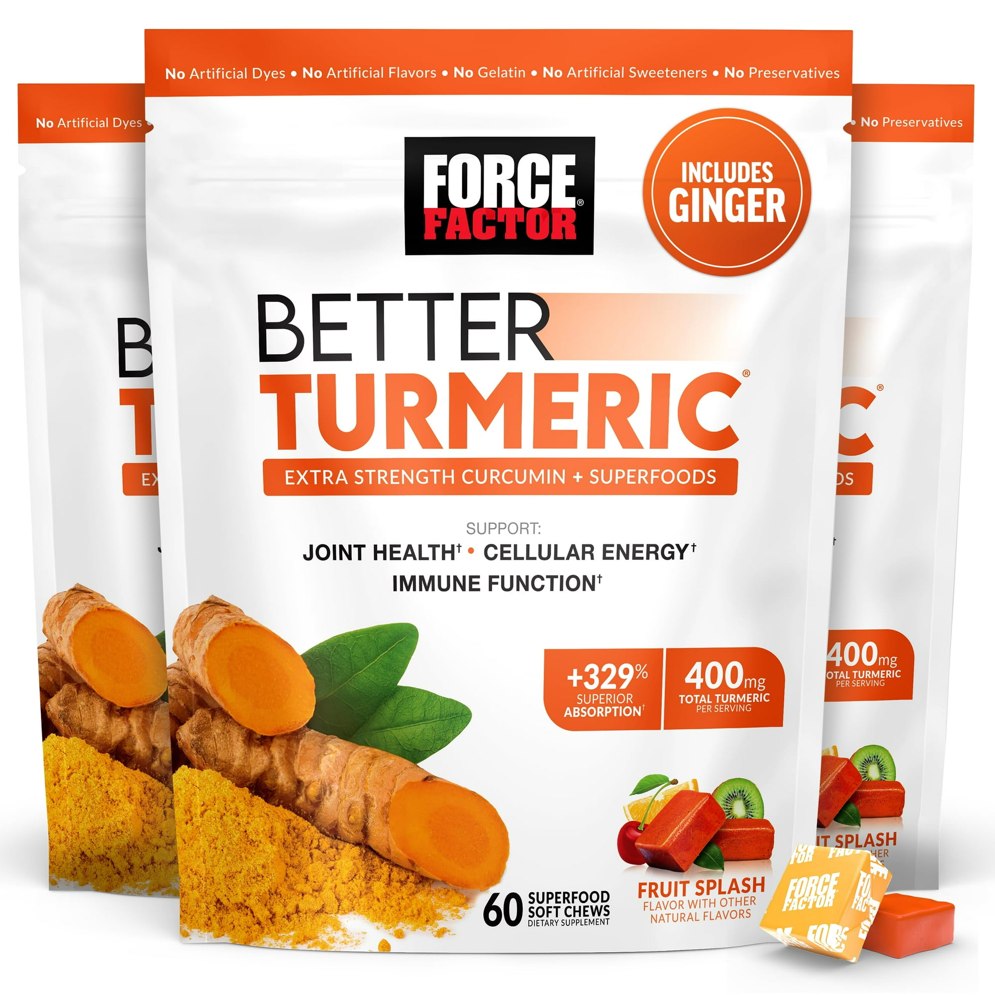 Supplement Force Factor Better Turmeric Joint Support 180 comprimidos ...