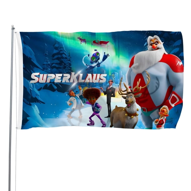 SuperKlaus Bandera impresa con temática, regalo perfecto para fanáticos ...