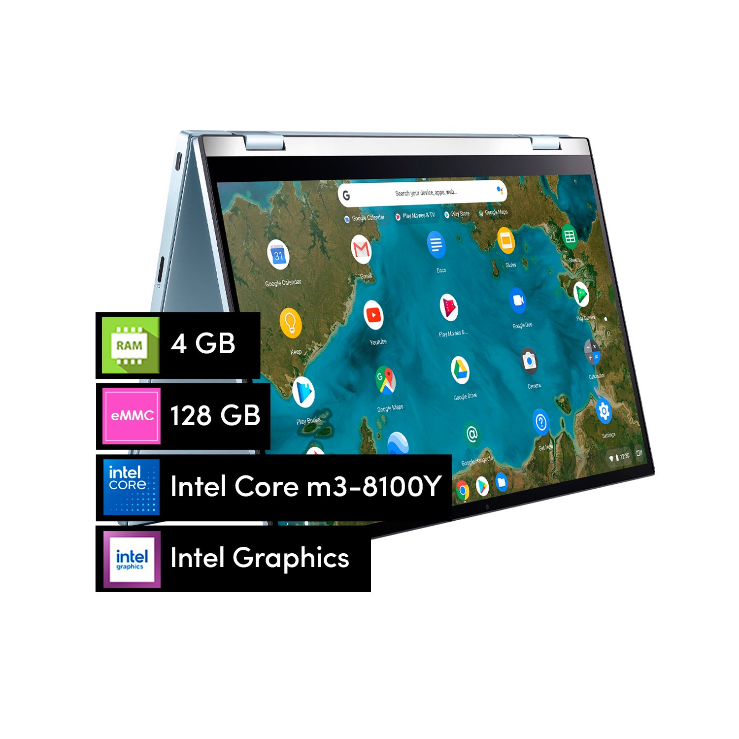 Notebook Chromebook Asus C433 4GB 128GB 14 FHD Táctil ChromeOs | Lider