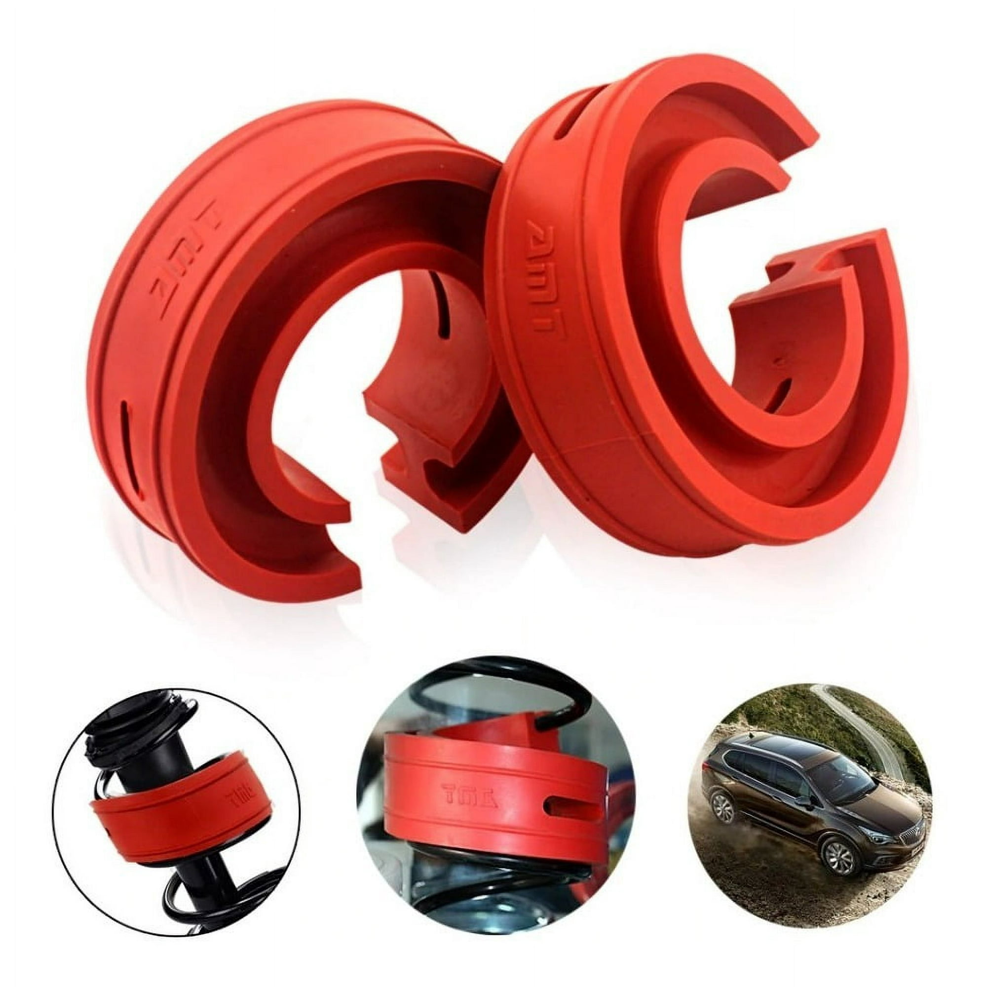 Kit Par Jinke Tope De Goma Espiral Amortiguación Auto | Lider