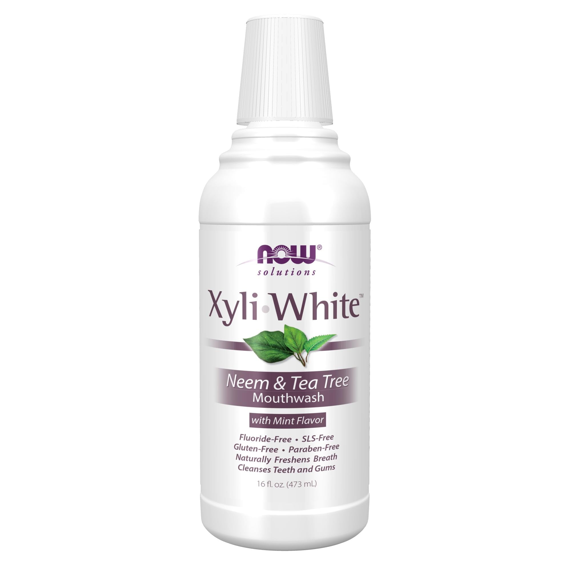 Enjuague bucal NOW Solutions Xyliwhite Neem Tea Tree 473 ml | Lider