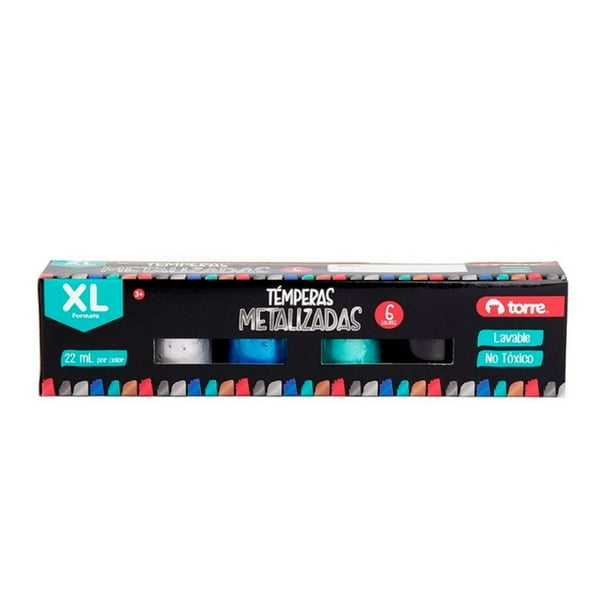 Pack X 4 Cajas Témpera Metalizada 6 Colores – | Lider