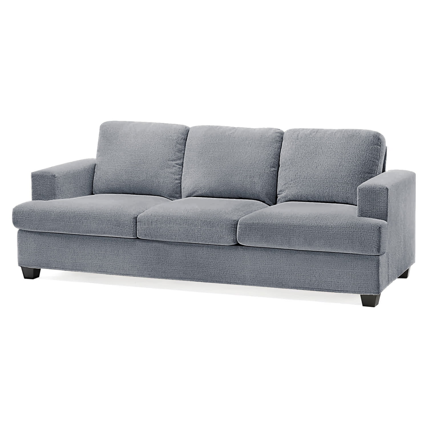 Sofá 3 Cuerpos Catalina En Tela Chenille Gris | Lider