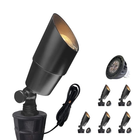 Foco Paisajístico Coloer De 6 Unidades, 5W, Mr16, 2700K, 12V