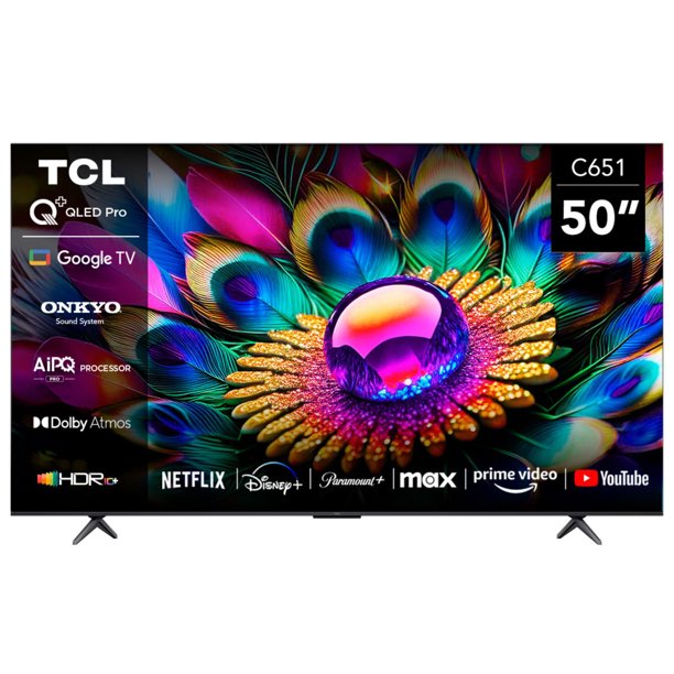 Televisor 50" QLED 4K UHD 50C651 Smart TV TCL | Lider