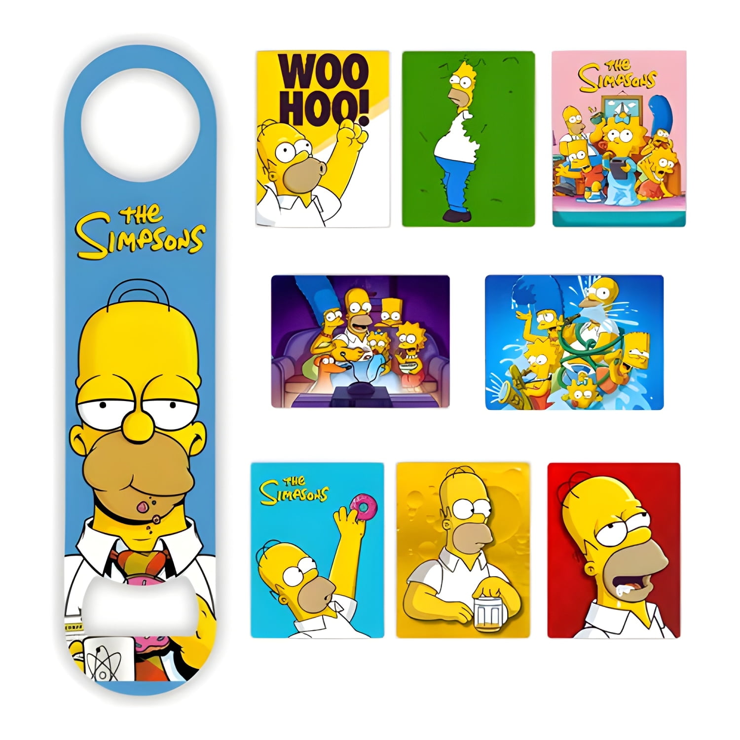 Pack 9 imanes Los Simpsons con destapador | Lider