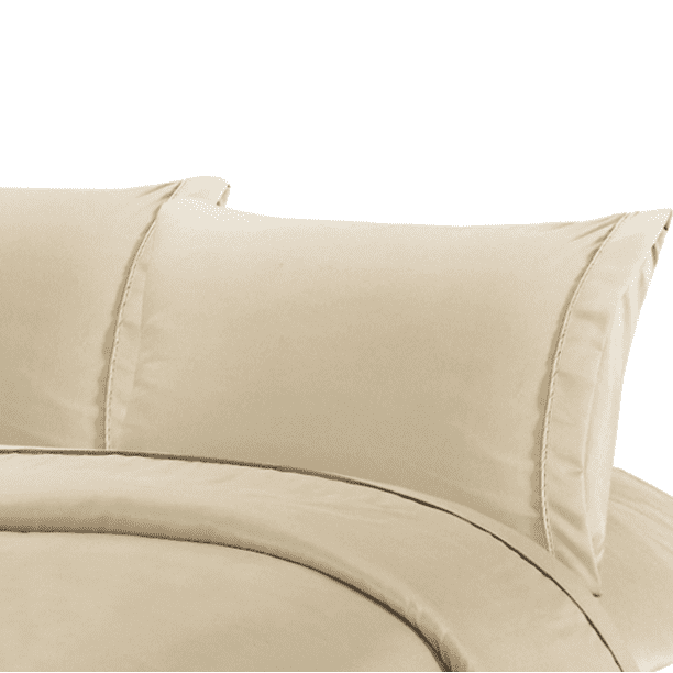 Juego sabanas 1 plaza 90x190 color beige | Lider